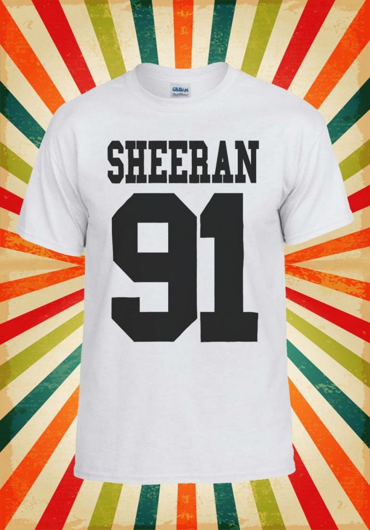Sheeran 91 Ed Sheeran Pop Singer Men Women Vest Tank Top Unisex T Shirt ...