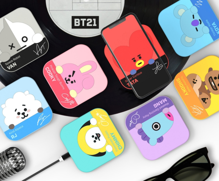 BTS BT21 Wireless Charger Pad / Official KPOP Goods Authentic Merch K ...