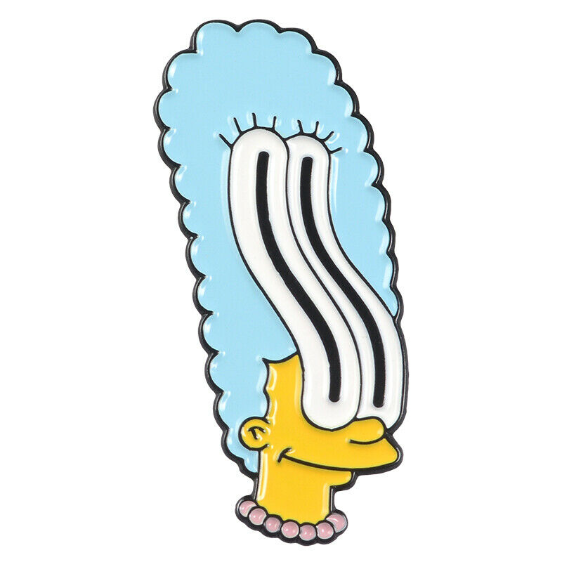 Screwy Marge Simpson Enamel Pin The Simpsons Family Collectible Badge ...
